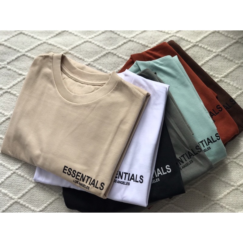 ESSENTIALS LOS ANGELES OVERSIZED BOXY TYPE TEES Cotton ACTUAL PHOTO ...