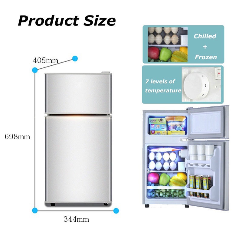 CHIGO Mini refrigerator for room 72L Two Door Silent Household Energy ...