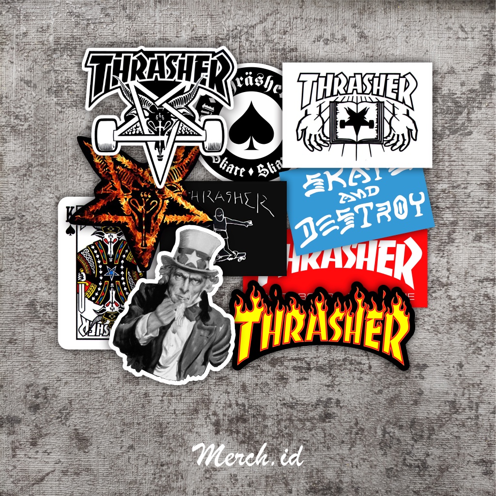 Thrasher stickers set of 2 / STICKER PACK | Shopee Philippines