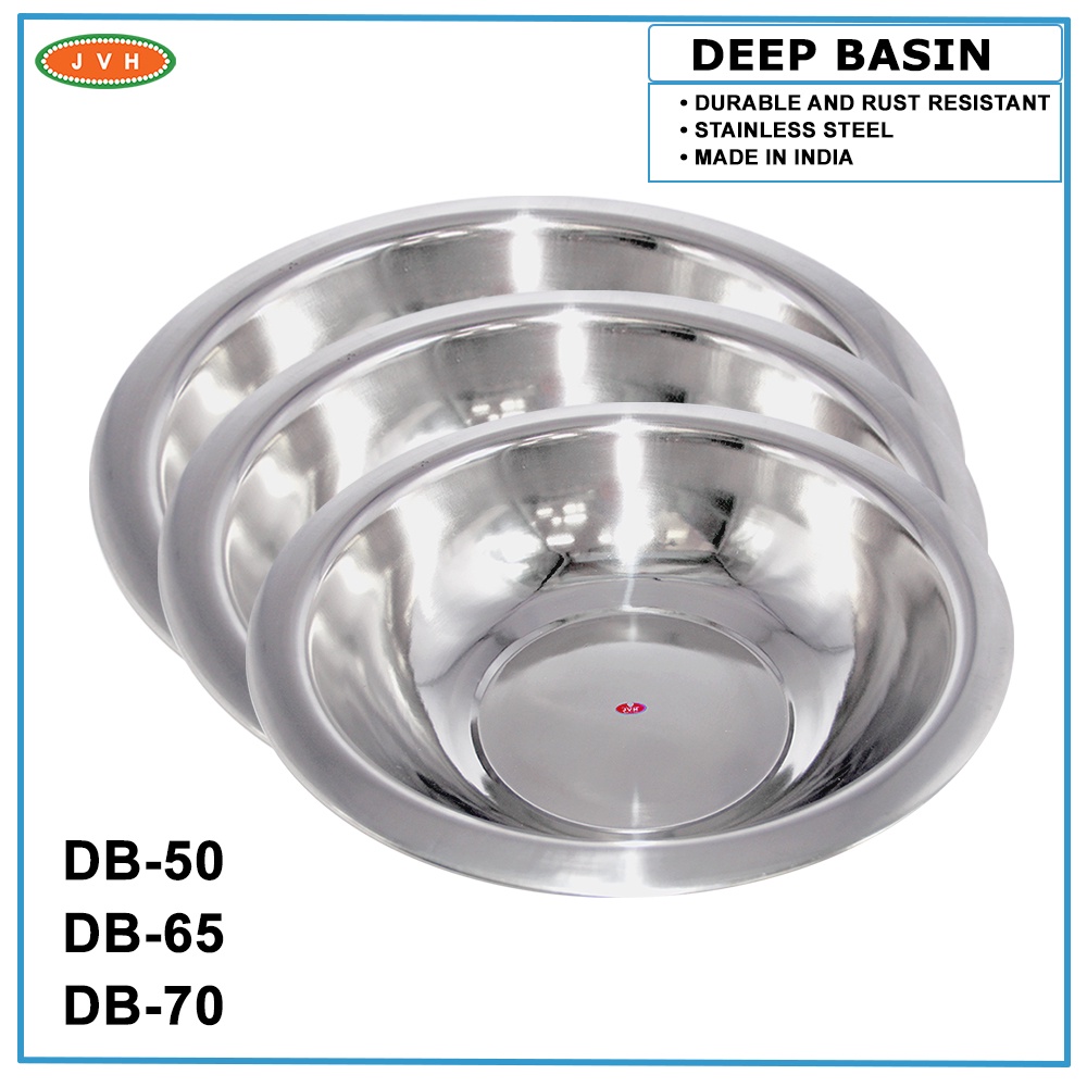JVH Deep Stainless-Steel Basin – Multi-Purpose & High-Quality | Shopee ...