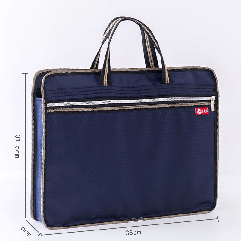 Large Capacity Briefcase Folder Tote Bag Storage Handbag Waterproof ...