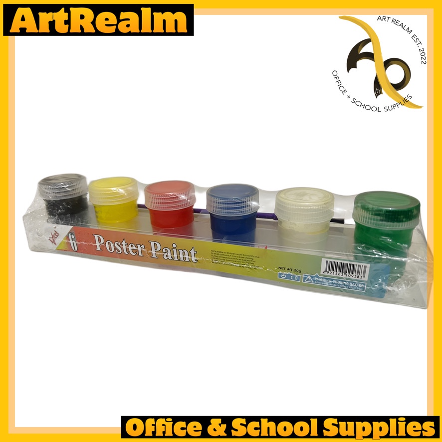 Excel Poster Paint Set [6pcs] | Shopee Philippines