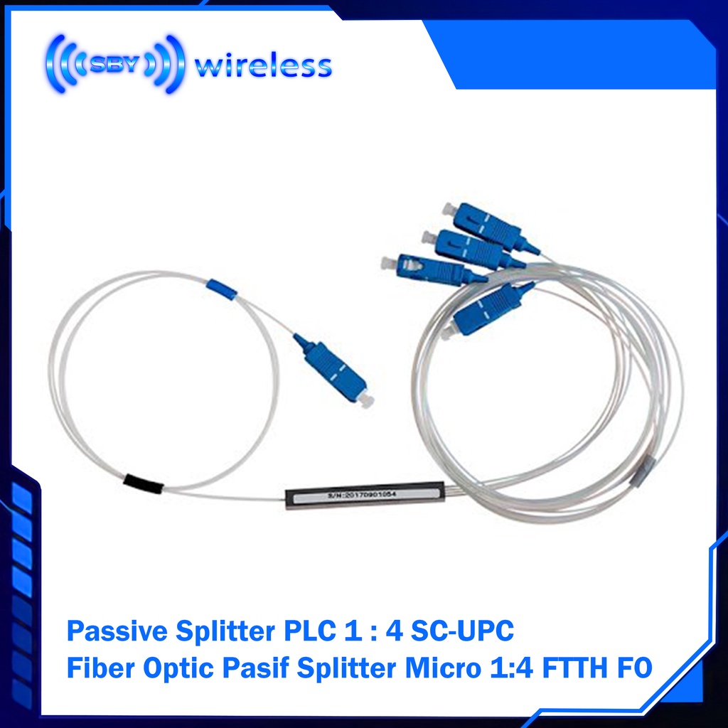 Passive Splitter PLC 1:4 SC UPC Fiber Optic Passive Splitter Micro 1:4 ...