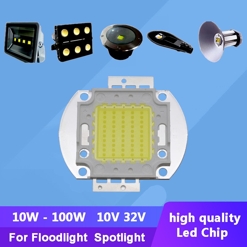 High Bright Panel shape 10W - 100W Copper Base Gold Wire SMD LED Chip ...