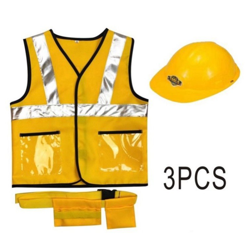 Engineers Costume for Kids 3-8yrs Construction School Career Costume ...