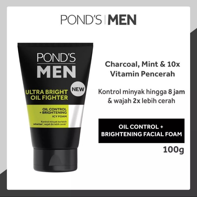 Pond's Ultra Bright Oil Fighter Facial Foam~Ponds Men Original Soap ...