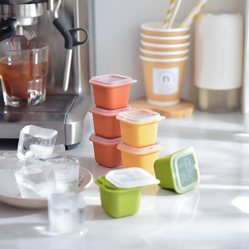 Large Ice Cube Molder Jelly Maker Molds for Whisky Ice Trays With Lid ...