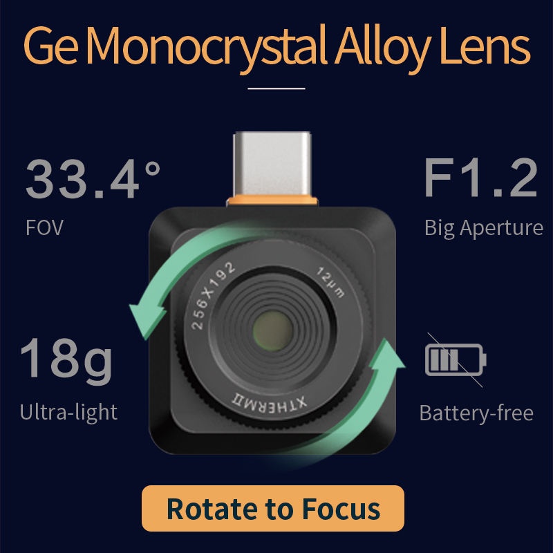 InfiRay T2S+ Thermal Imager Mobile Phone Camera Infrared Thermometer ...