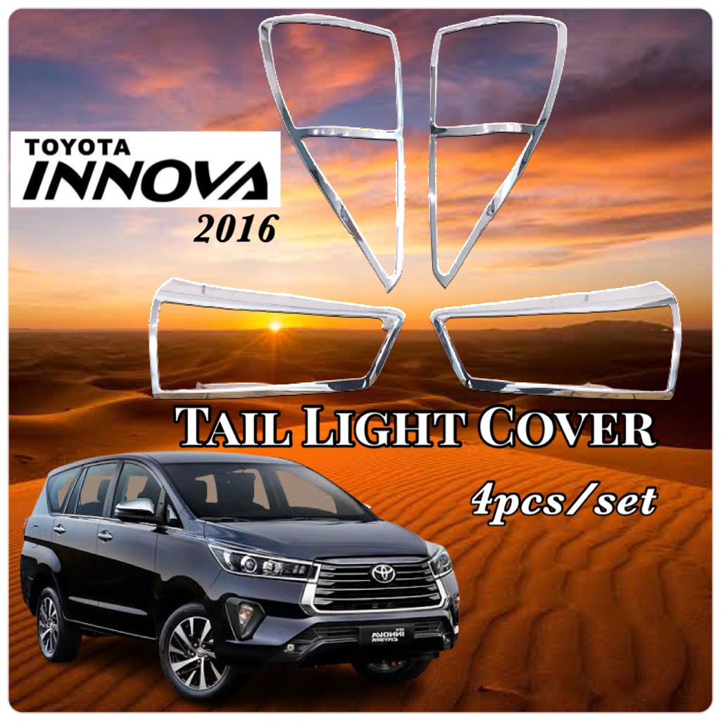 OAPC TOYOTA INNOVA 2016 Tail Light Cover Chrome Garnish Taillight Car ...