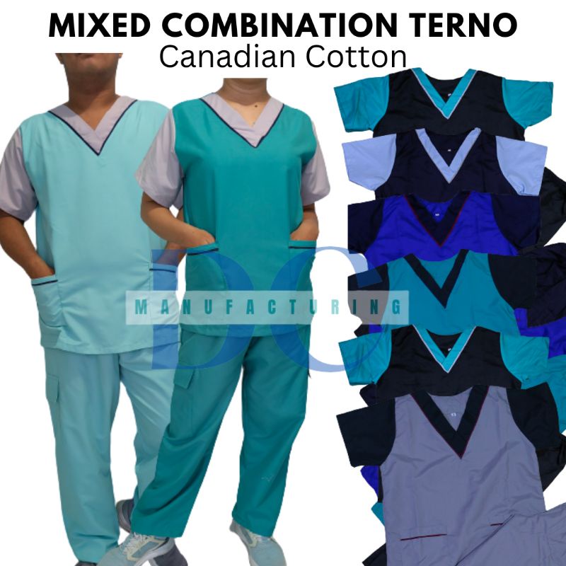 DC Scrub Suit Terno mixed combination for men and women/Canadian Cotton ...