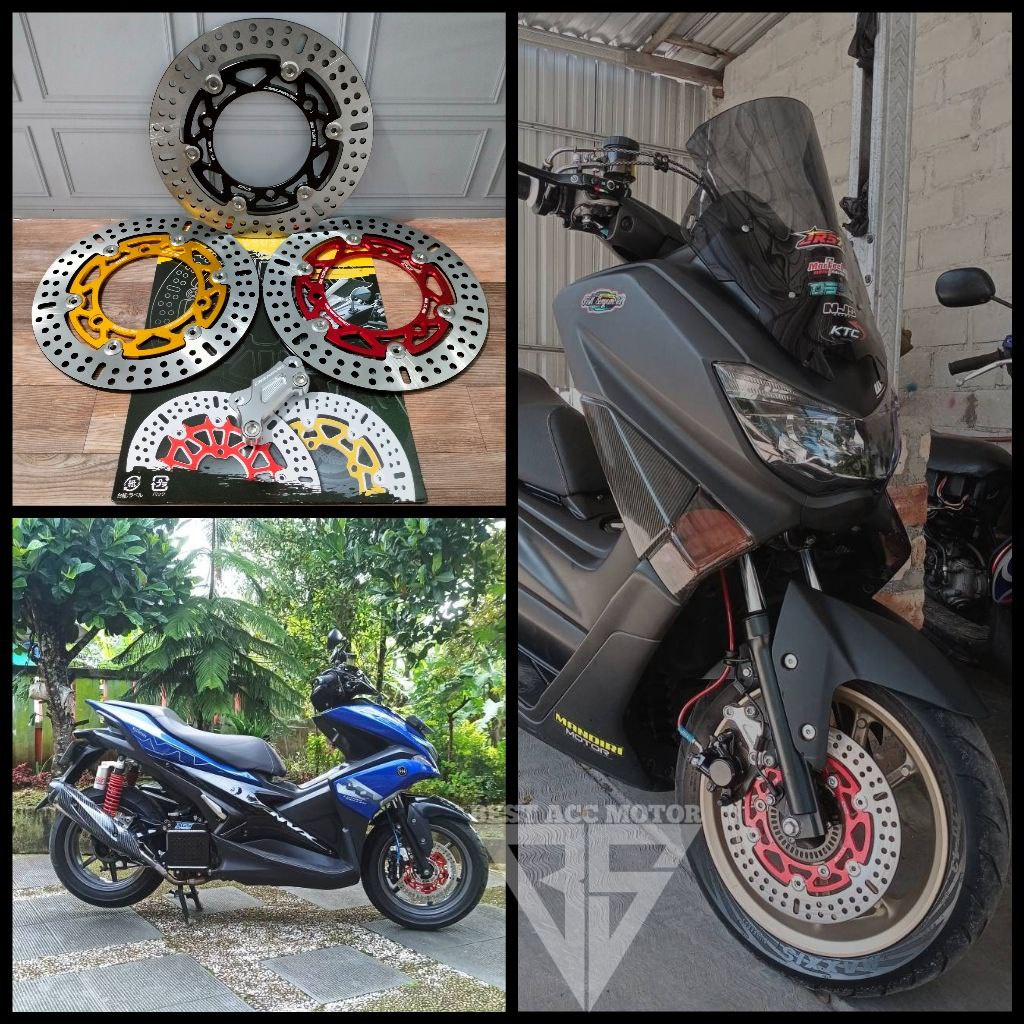 Delkevic Front DISC 260MM NMAX OLD NEW DISC DND FLOATING 6 CNC AEROX ...