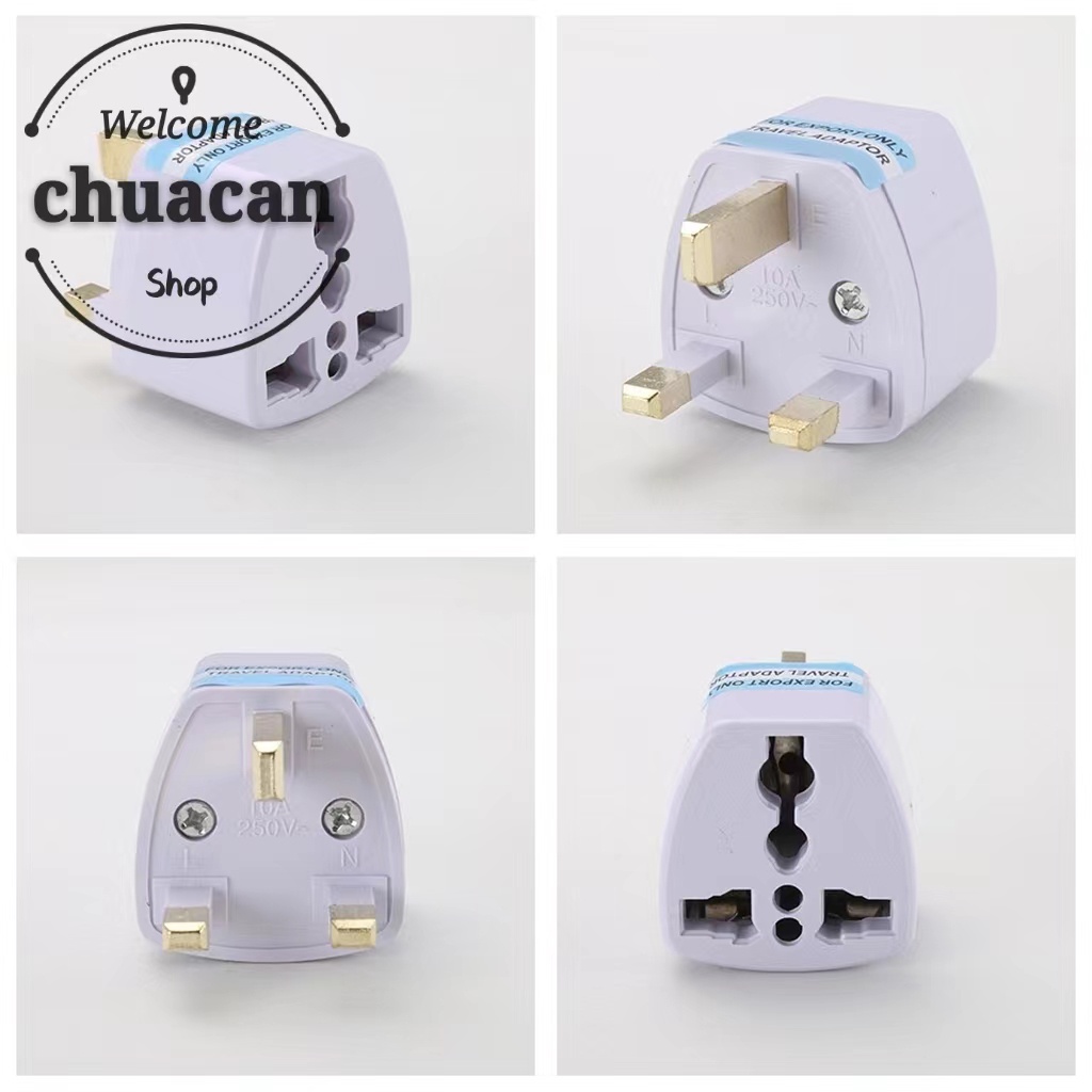 Travel 3 Pin Plug Adapter UK Convert To Universal 2 & 3 Pin Plug ...