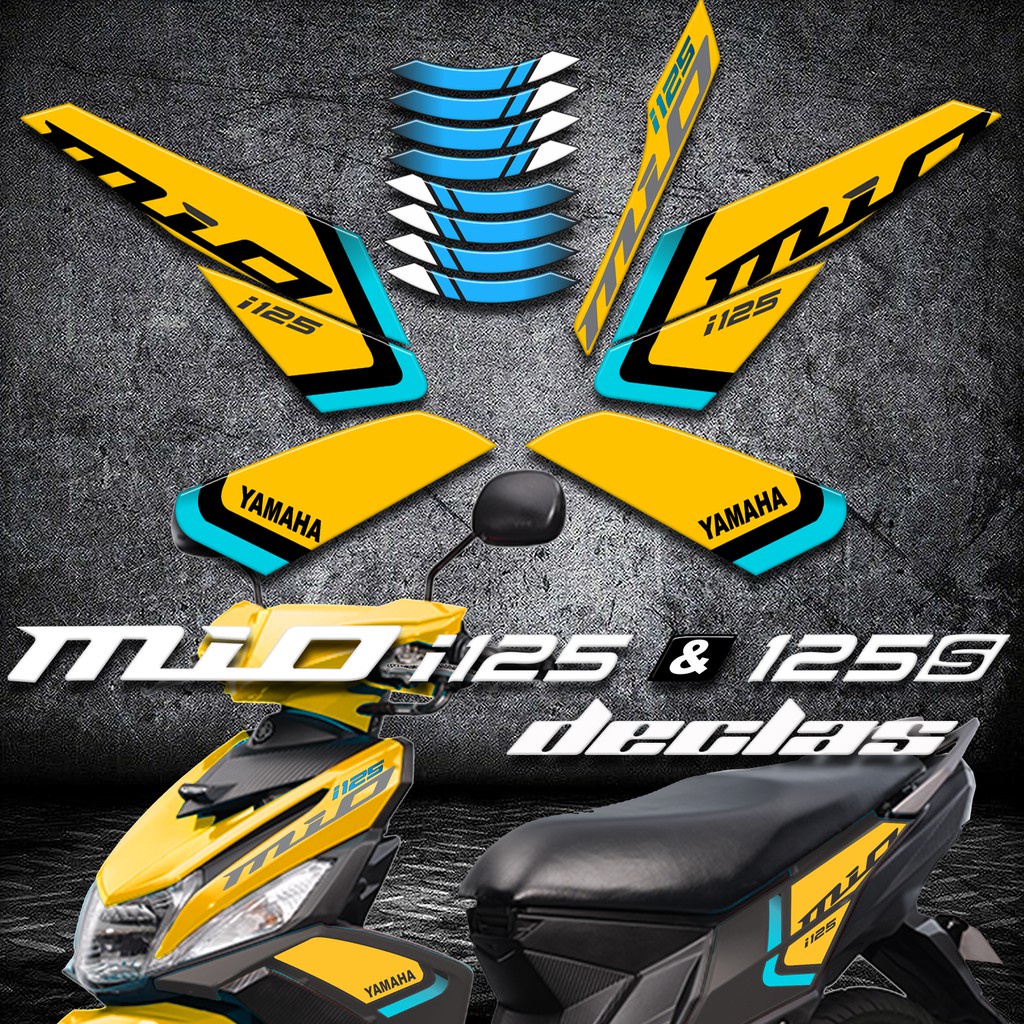 MIO 125i 2021 STOCK DECALS WITH MAGS STICKER | Shopee Philippines