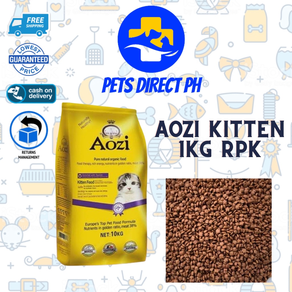 Aozi Kitten Pure Natural Organic Cat Food 1kg | Shopee Philippines