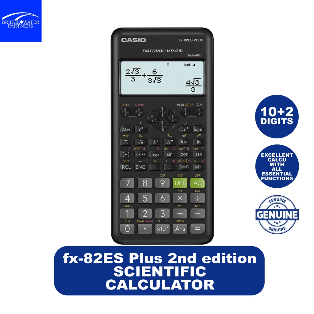 Casio FX-82ES Plus 2nd Edition Scientific Calculator | Shopee Philippines