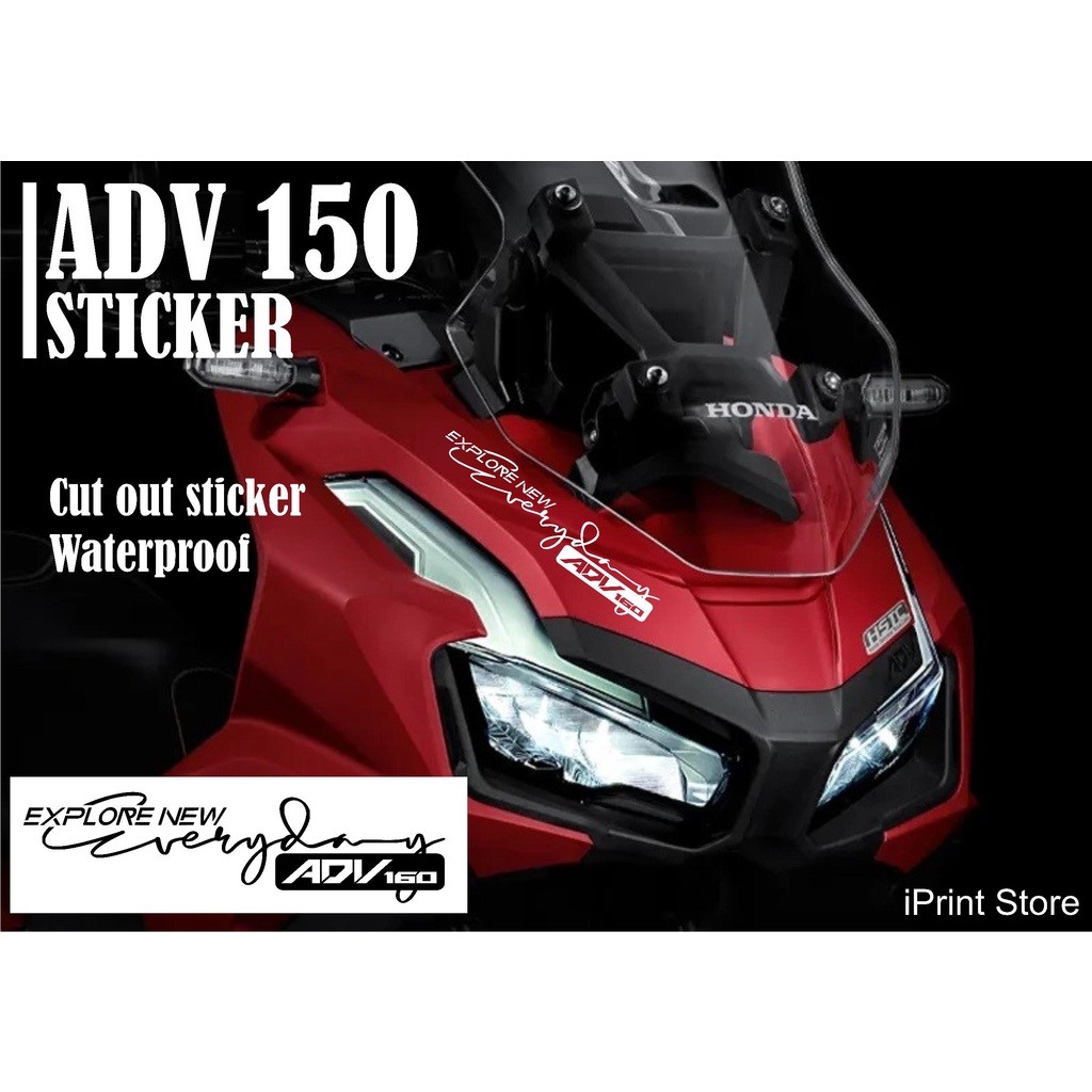 ADV 160 sticker, ADV 160 Decals - Waterproof, Cut out sticker | Shopee ...
