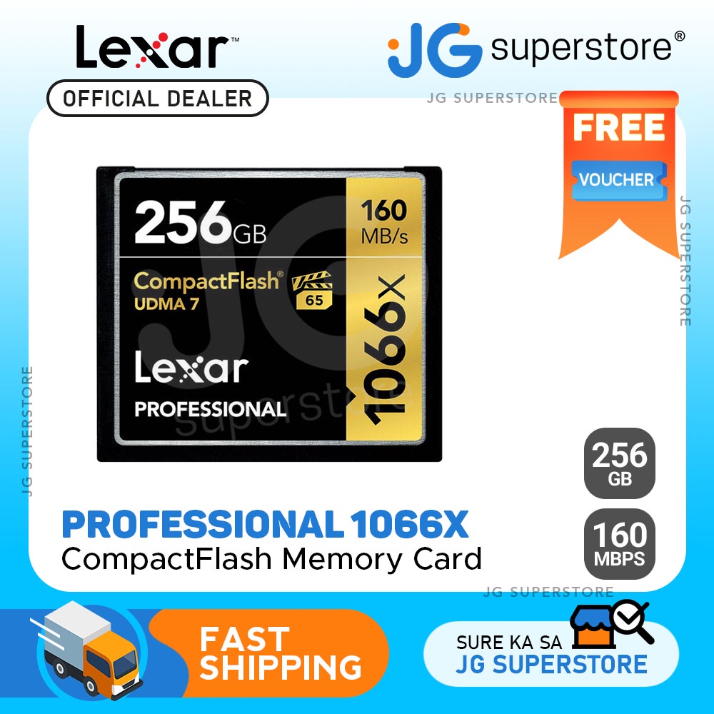 Lexar Professional 256GB 1066x UDMA 7 CompactFlash CF Memory Card with ...
