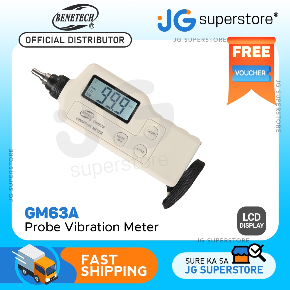 Benetech GM63A Portable Digital Vibration Meter | JG Superstore ...