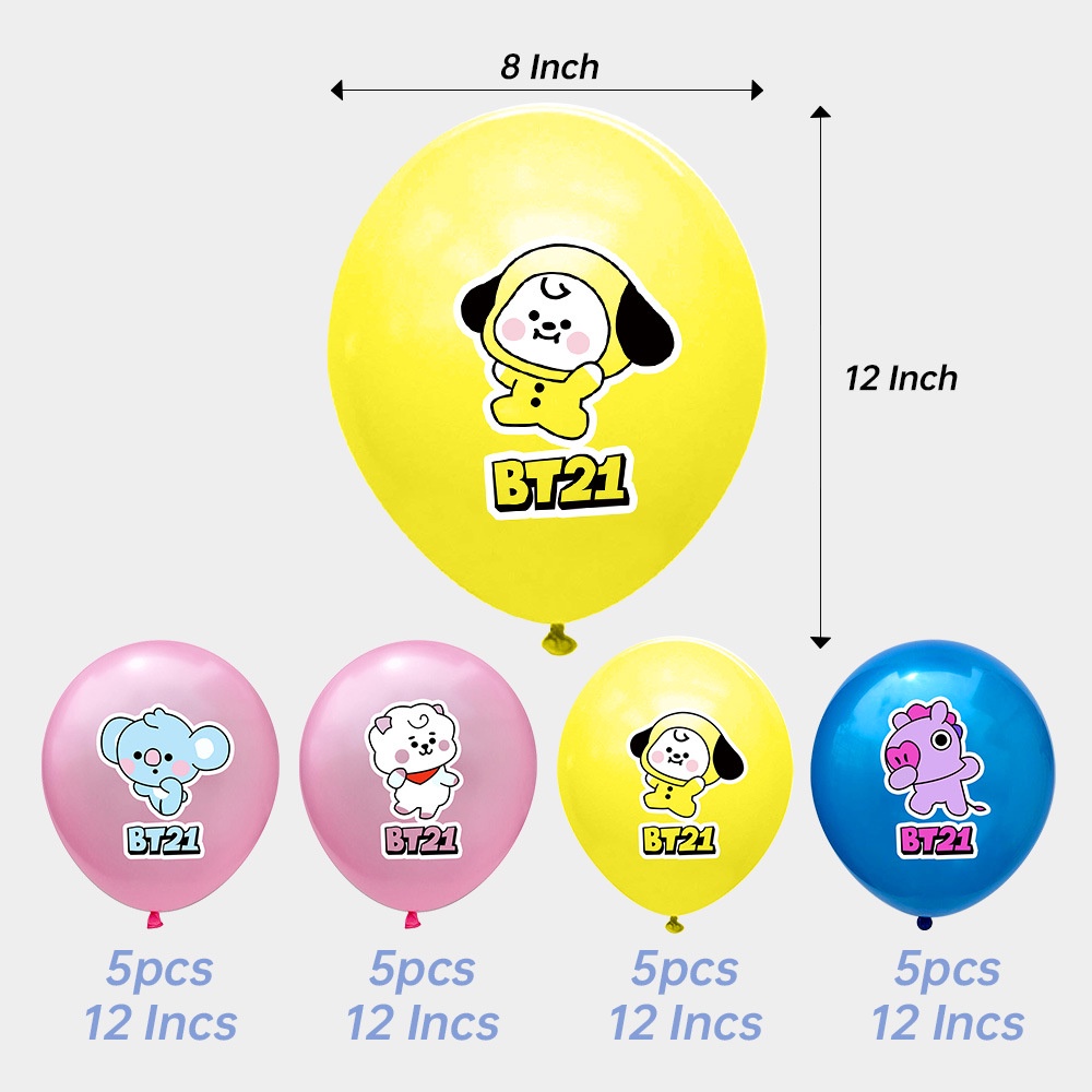 Kpop BTS Birthday Theme Party Decoration Supplies Bt21 Korea Star ...