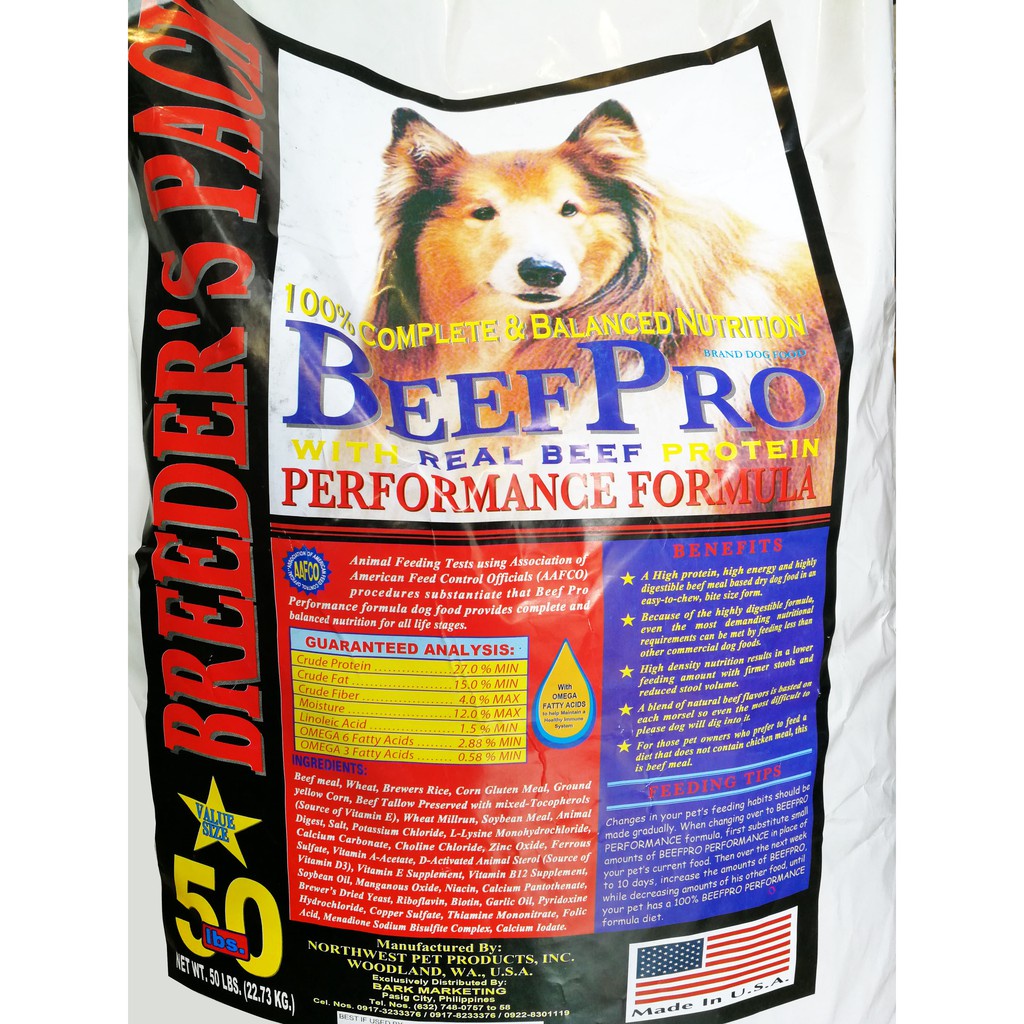 Beef Pro Adult Dog Dry Food (20kg | 1kg REPACKED) | Shopee Philippines