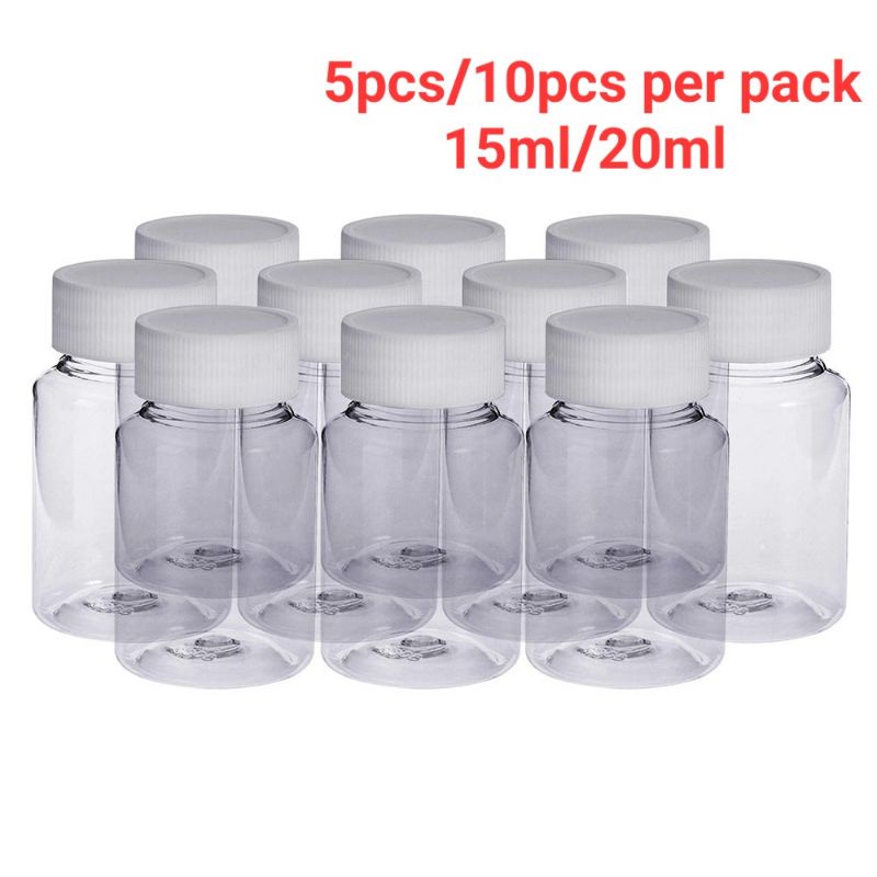 Plastic Jar 15ml 20ml Plastic Container Empty Bottle Medicine Jar ...