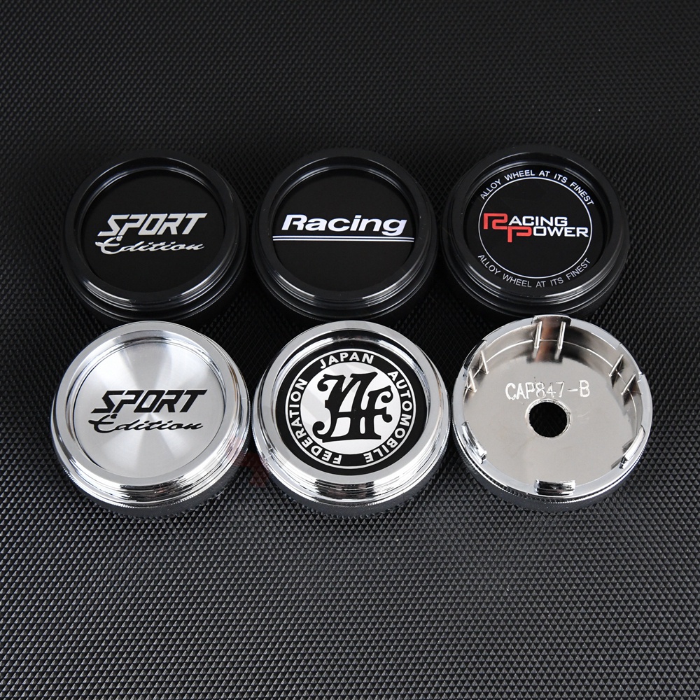 4PCS Sport Rim Cap 56MM Clip Diameter Wheel Center Hub Cap JP JAF ...