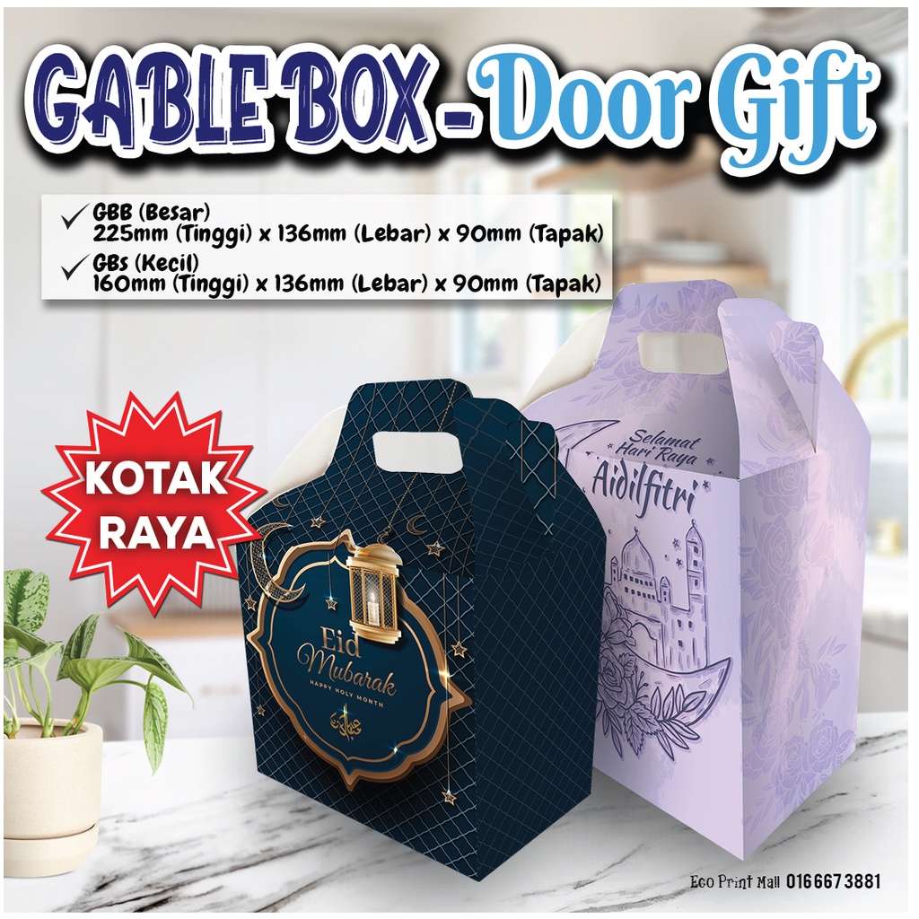 ECO PRINT MALL/Giftanda/Kotak Raya/Raya Box/Kotak Kuih Raya/Size (GBB ...