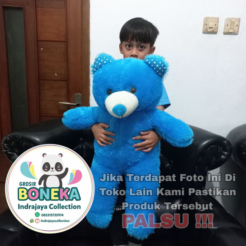 Medium size cute teddy bear teddy bear teddy bear tedi tedy SNI Blue ...
