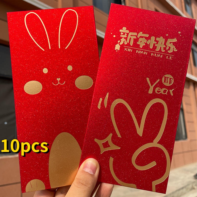 Red Packet 2023 Chinese New Year Rabbit Angpao Cny Customize Custom ...