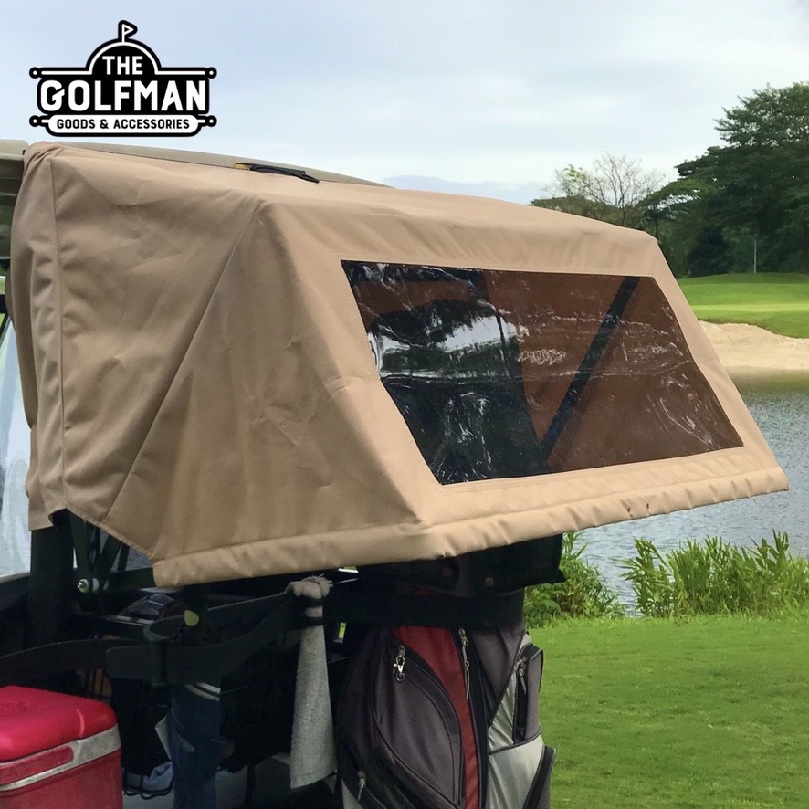 Golf Cart Bag Cover Retractable Rain Canopy (Tan) | Shopee Philippines