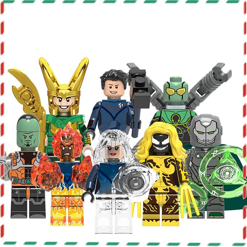 Early Education Toys Marvel Robot Minifigures Spiderman Educational ...