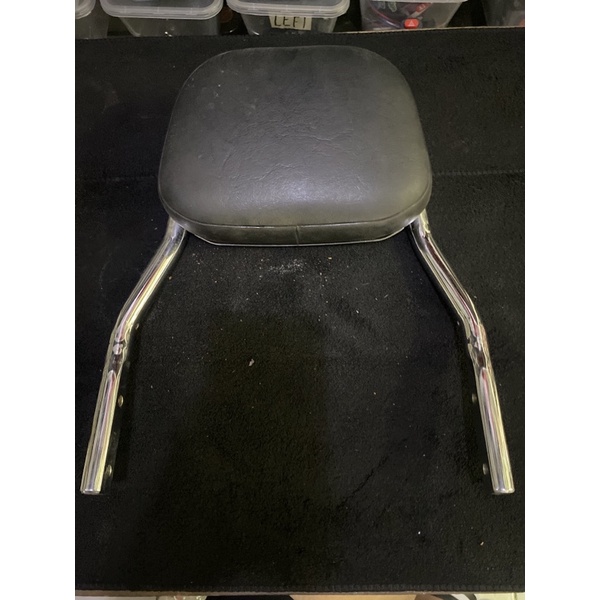 ELIMINATOR 125 GENUINE KAWASAKI LEATHER BACK REST SISSY BAR (CHROME ...