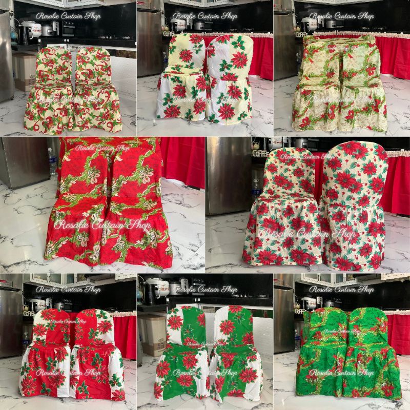 CHRISTMAS Monoblock Chair Cover - Available All Colors and Designs ...