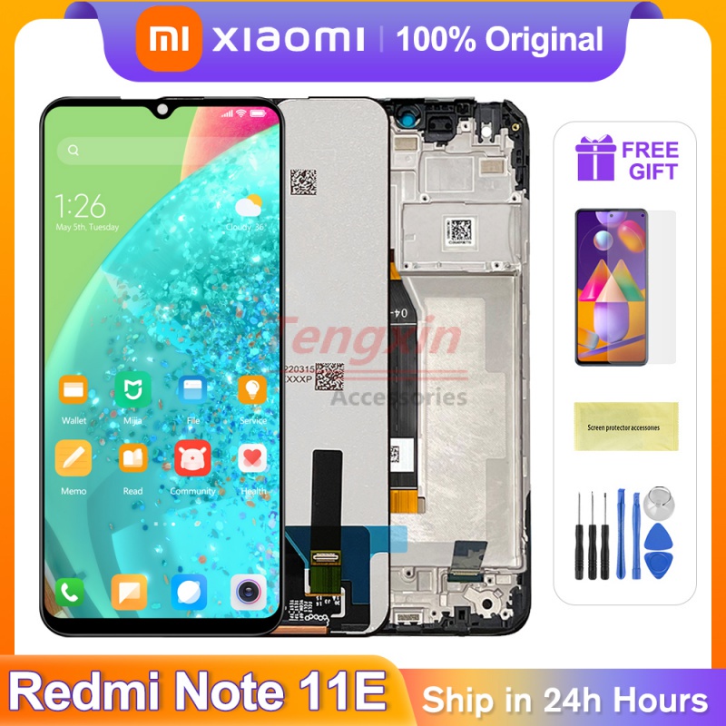 Note 11E 6.58" Original Screen For Xiaomi Redmi Note 11E LCD Display Touch Screen Digitizer ...