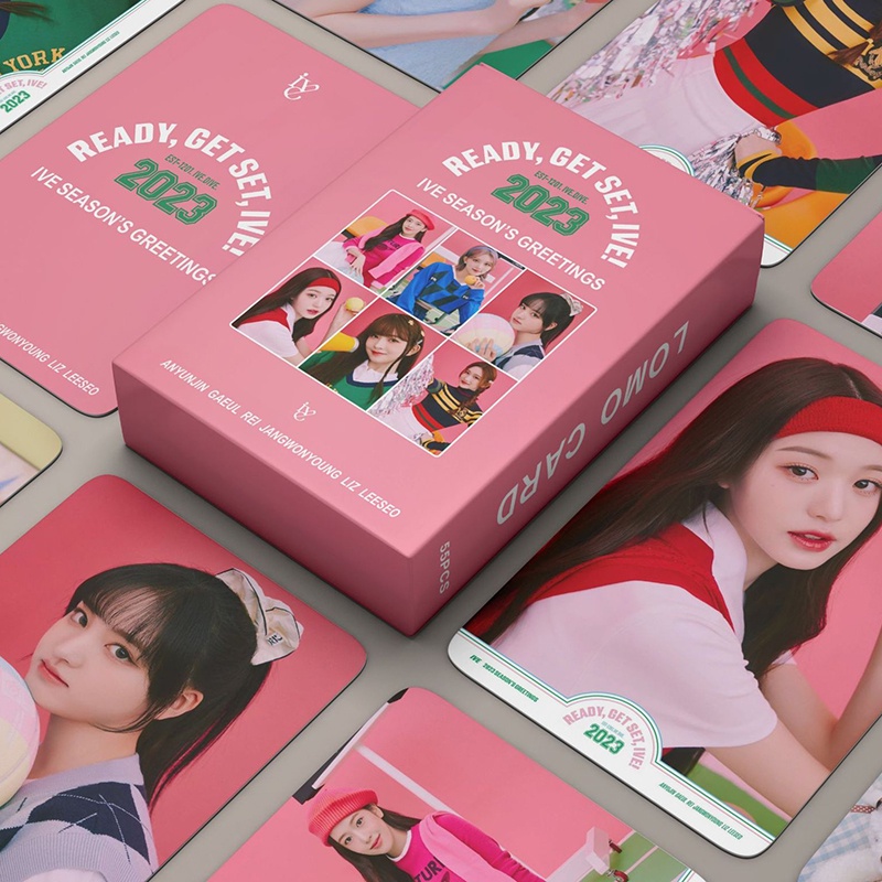 55pcs/box IVE Photocard 2023 SEASON'S GREETINGS Album LOMO Card Postcard (READY STOCK) | Shopee ...