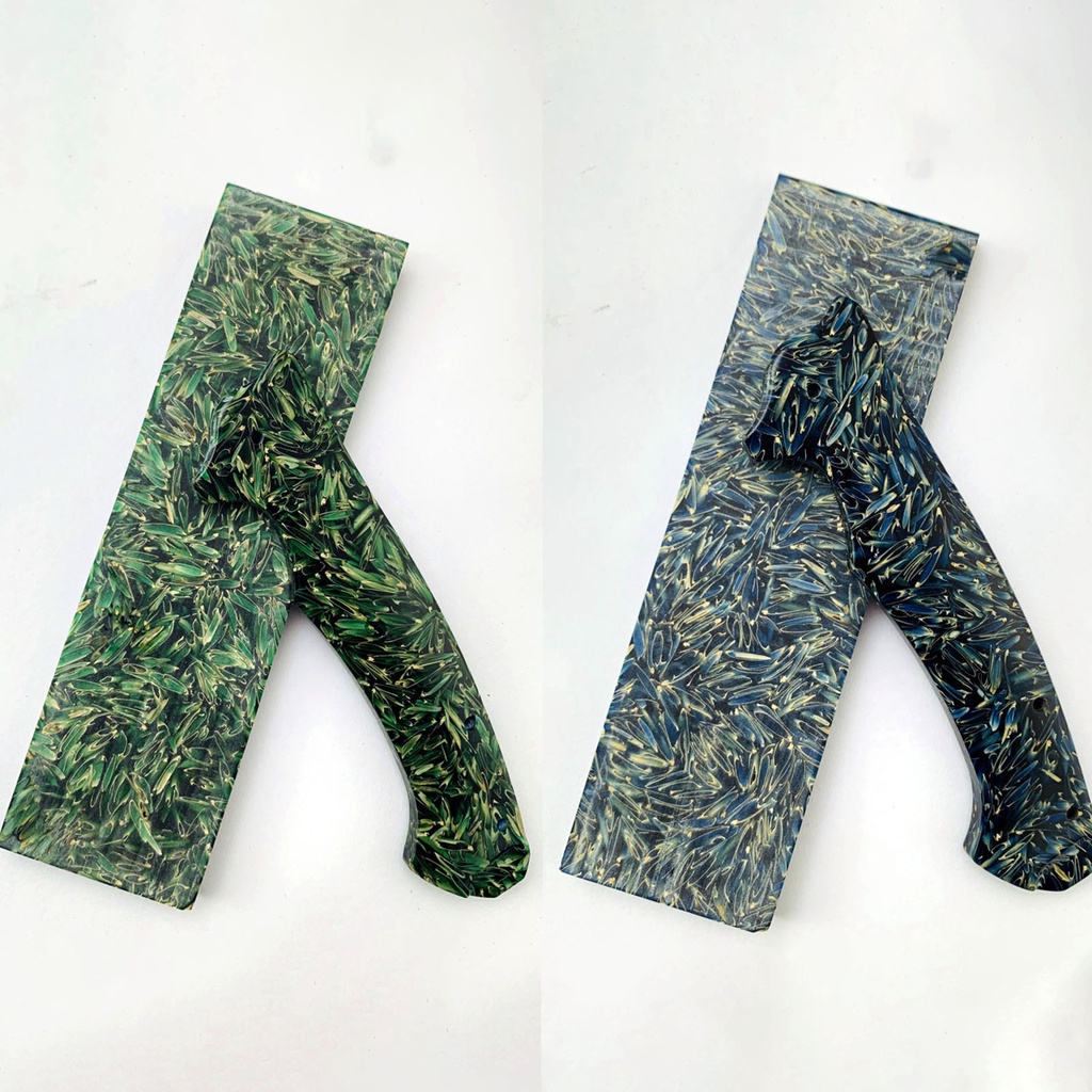 1 Piece 120x40x5mm Colorful Resin Composite Handle Material For DIY ...