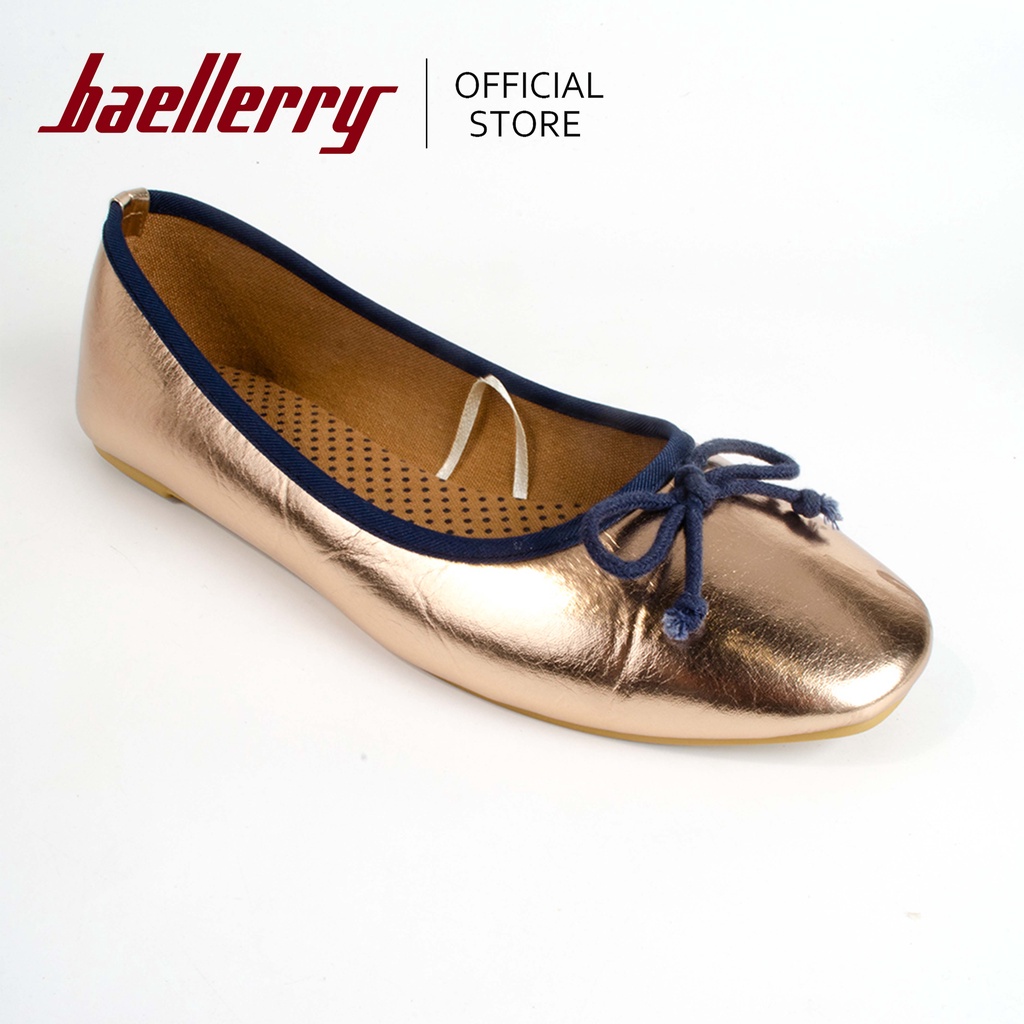 Baellerry Women's Fashion Metalic Color High Quality Elegant Flat Shoes ...