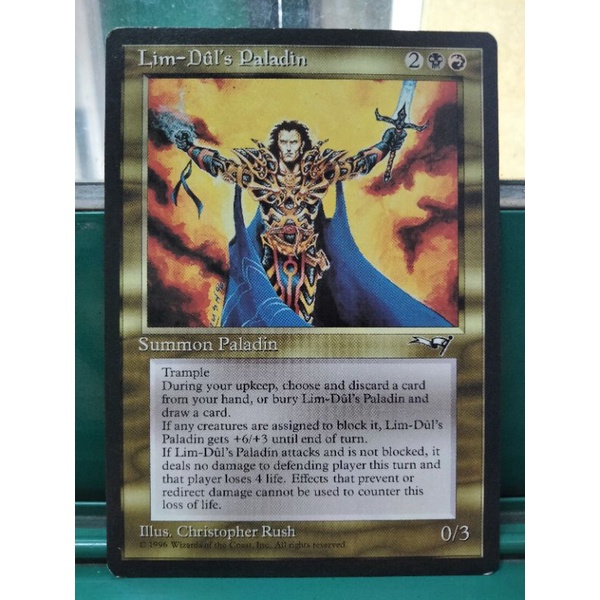 Magic: The Gathering(MTG) Card Lim-Dul's Paladin Alliances | Shopee ...