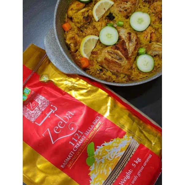1kg Zeeba Basmati Rice- Creamy Sella Rice | Shopee Philippines