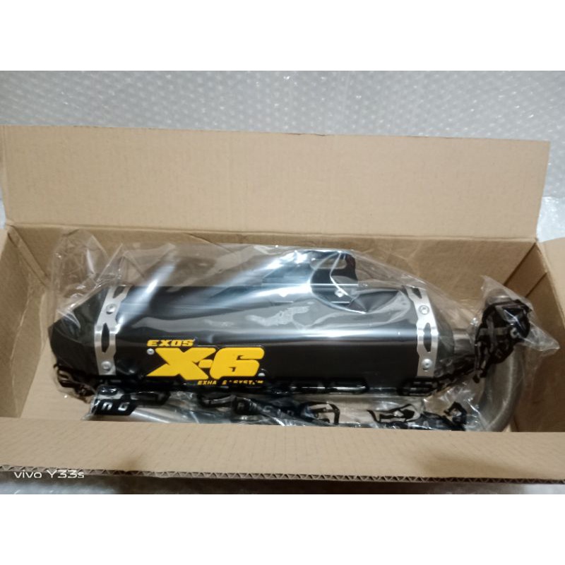 EXOS X-6 PIPE YAMAHA MIO SPORTY | Shopee Philippines
