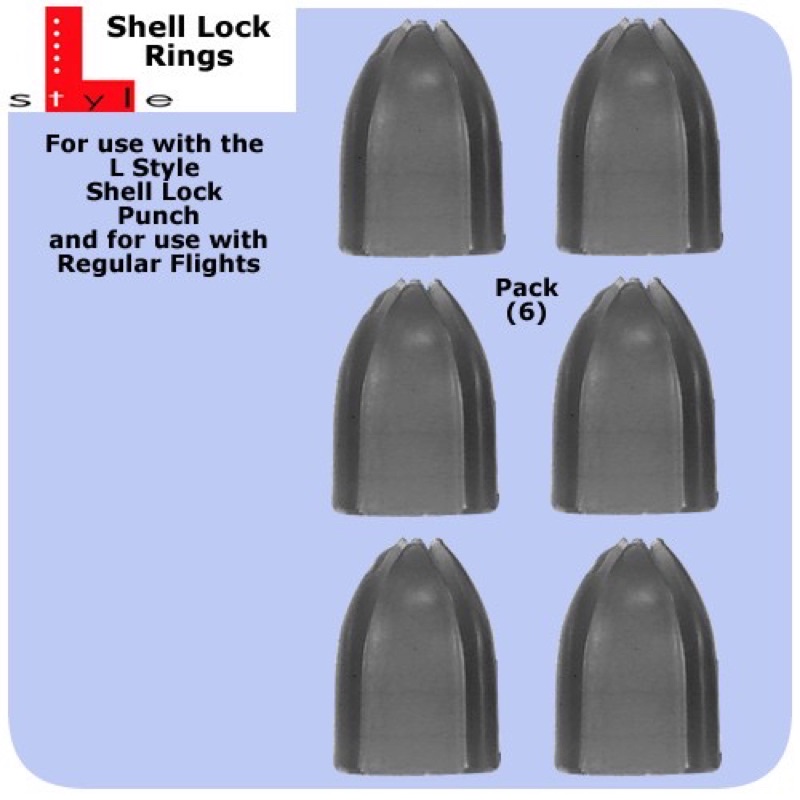 L-Style Shell Lock Caps Rings 6pcs for punched flights darts | Shopee ...