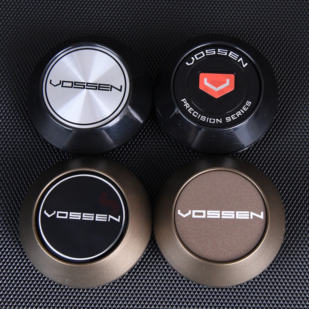 4PCS Sport Rim Wheel Cap 62MM Clip Diameter VOSSEN Emblem Sticker Wheel ...