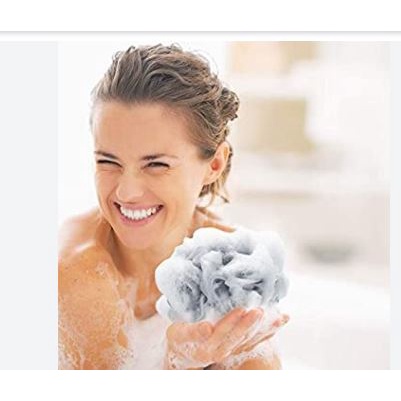 Exfoliating Loofah Mesh Body Bath Scrub Shower Ball Sponge Washcloth ...