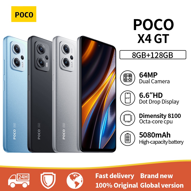 Global Version POCO X4 GT 128GB/256GB 5G Smartphone 67W Charging 144Hz ...