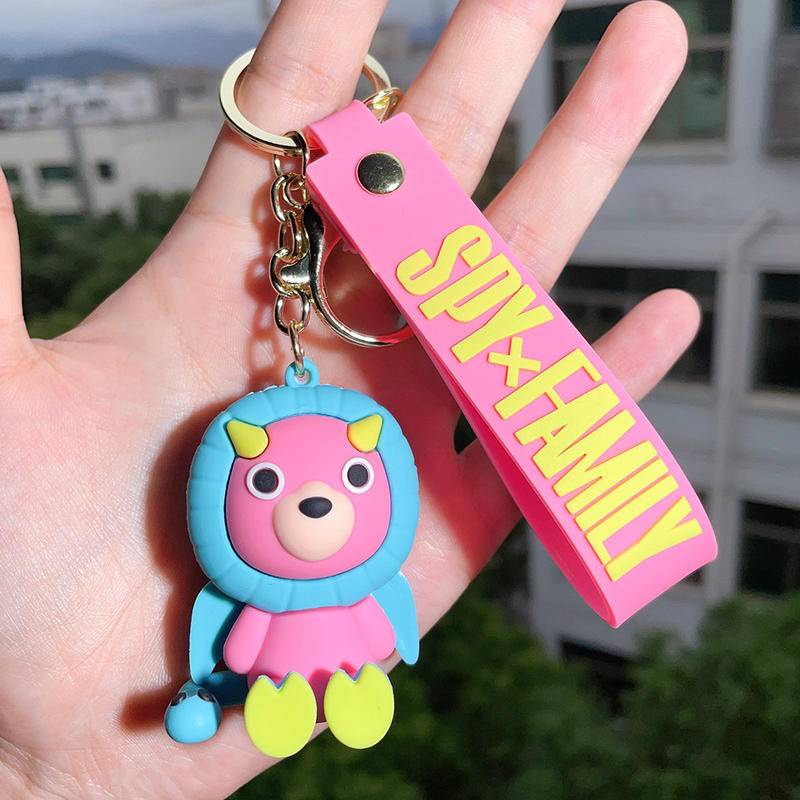 8 Styles SPYxFAMILY Creative Silicone Anime Keychain Loid Forger Anya ...