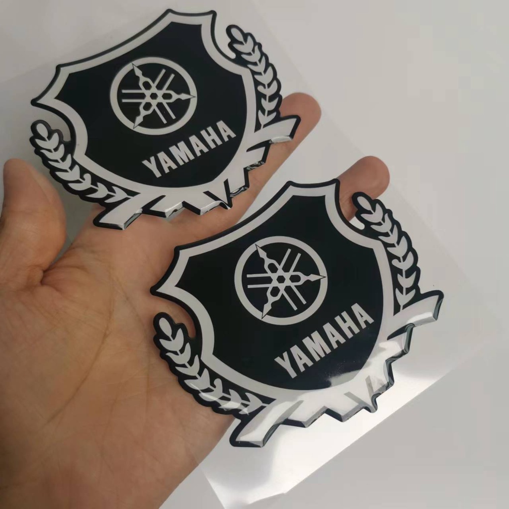 Yamaha emblem sticker design 3D resin sticker for motorcycle decals and stickers | Shopee ...