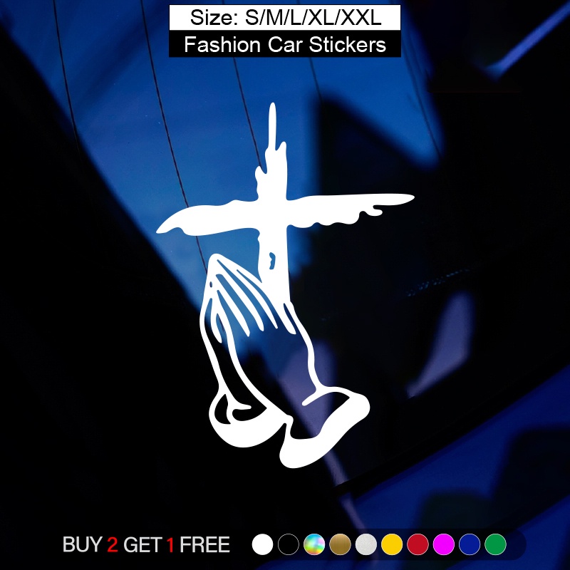 Jesus Cross Car Stickers Car Body Decoration Car Accessories Waterproof ...