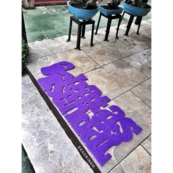 Sandal Boundary Mat - Letter Character Mat With SANDAL Boundary Motif ...