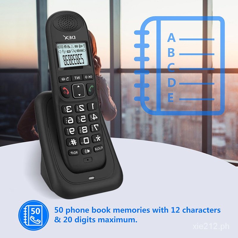 D1003 Digital Cordless Phone Landline Telephone Office Home Landline ...
