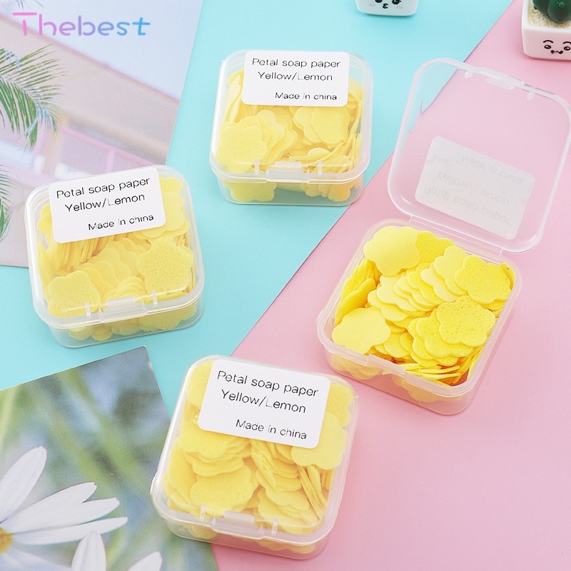 Thebest 100PCS Disposable Soap Paper Travel Soap Paper Washing Hand ... Thebest 100PCS Disposable Soap Paper Travel Soap Paper Washing Hand ...